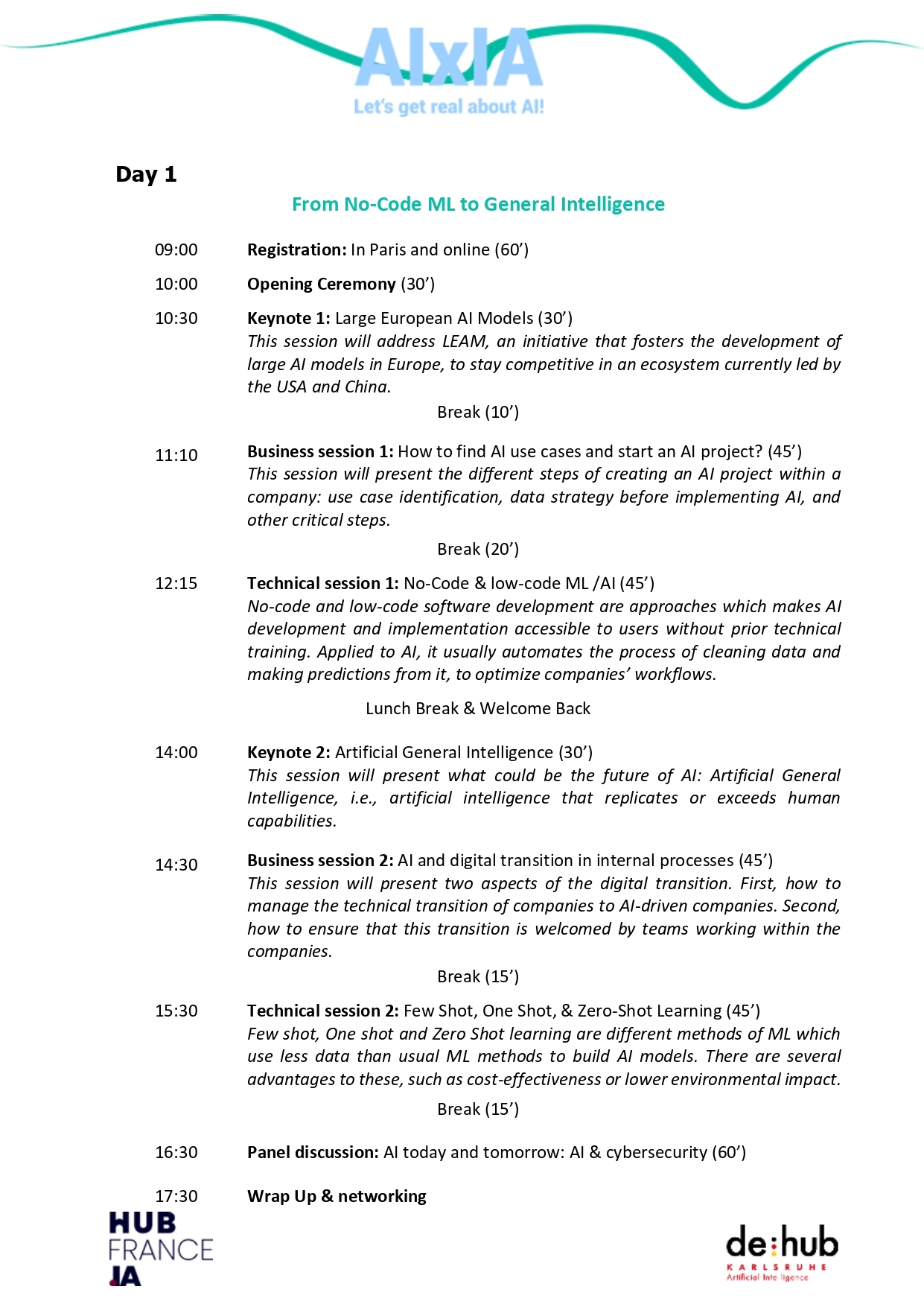 AIXIA 2022 Programme — Hub France IA